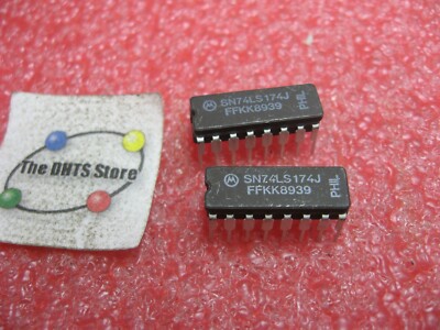 SN74LS174J Motorola TTL Hex D-Flip-Flop IC Ceramic 74LS174 74174 - NOS ...