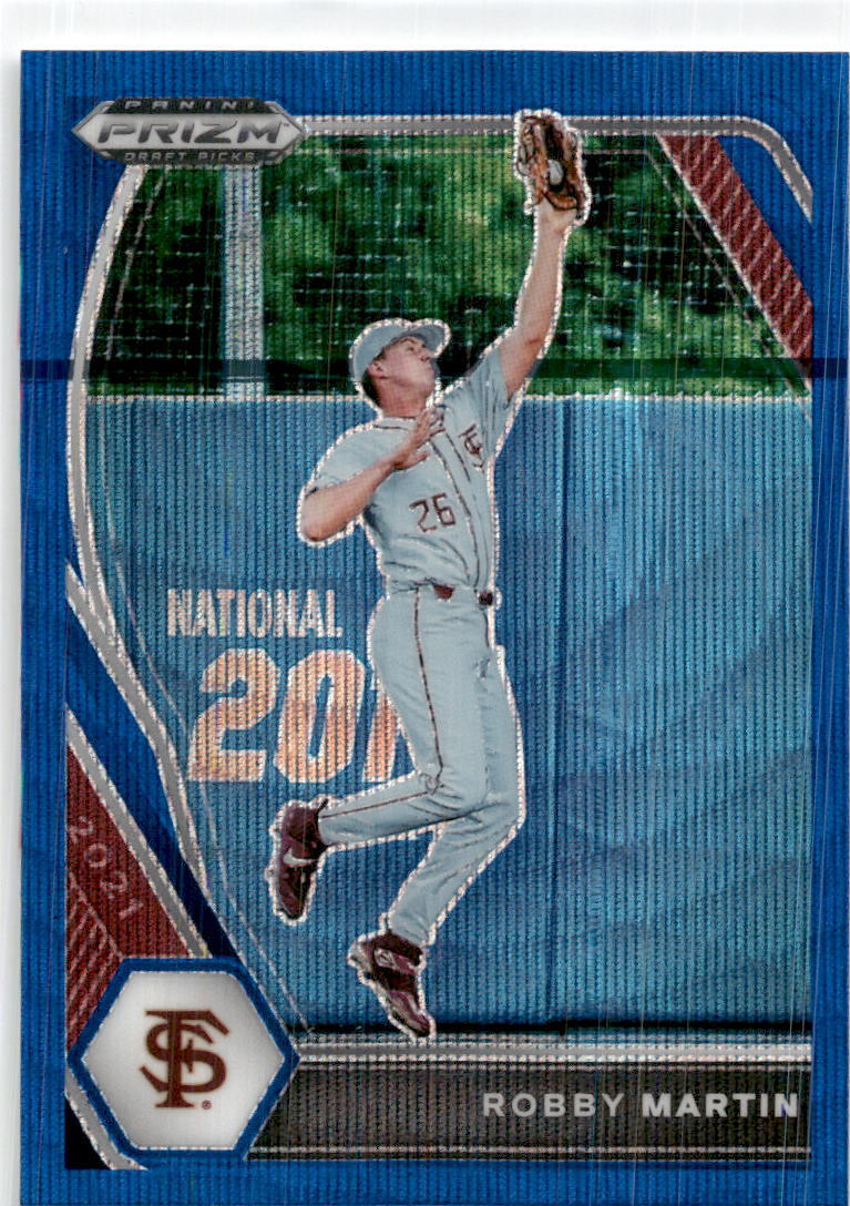2021 Panini Prizm Draft Picks Robby Martin #PDP198 Blue Wave Prizm | eBay
