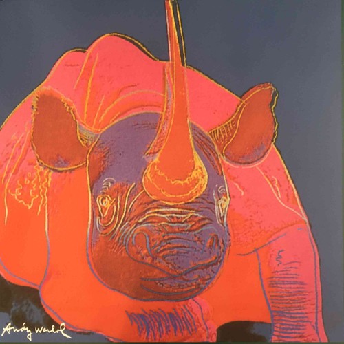 Andy Warhol Lithography off set cm 60x60 Signing on plate with ...