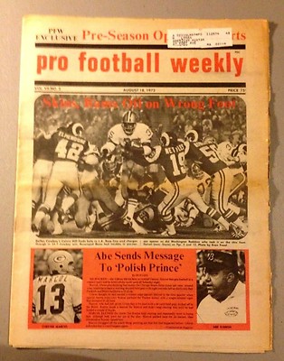 pro football weekly 8/18/1973 Coverage of All NFL Teams | eBay