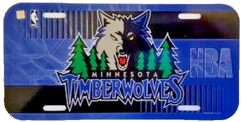 Minnesota Timberwolves License Plate Car Truck SUV Van Tag NBA Pro ...