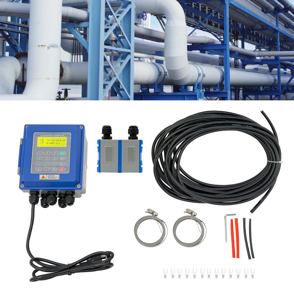 Ultrasonic Flow Meter TUF-2000B TM-1 DN50~700m Fixed Clamp on Flowmeter ...