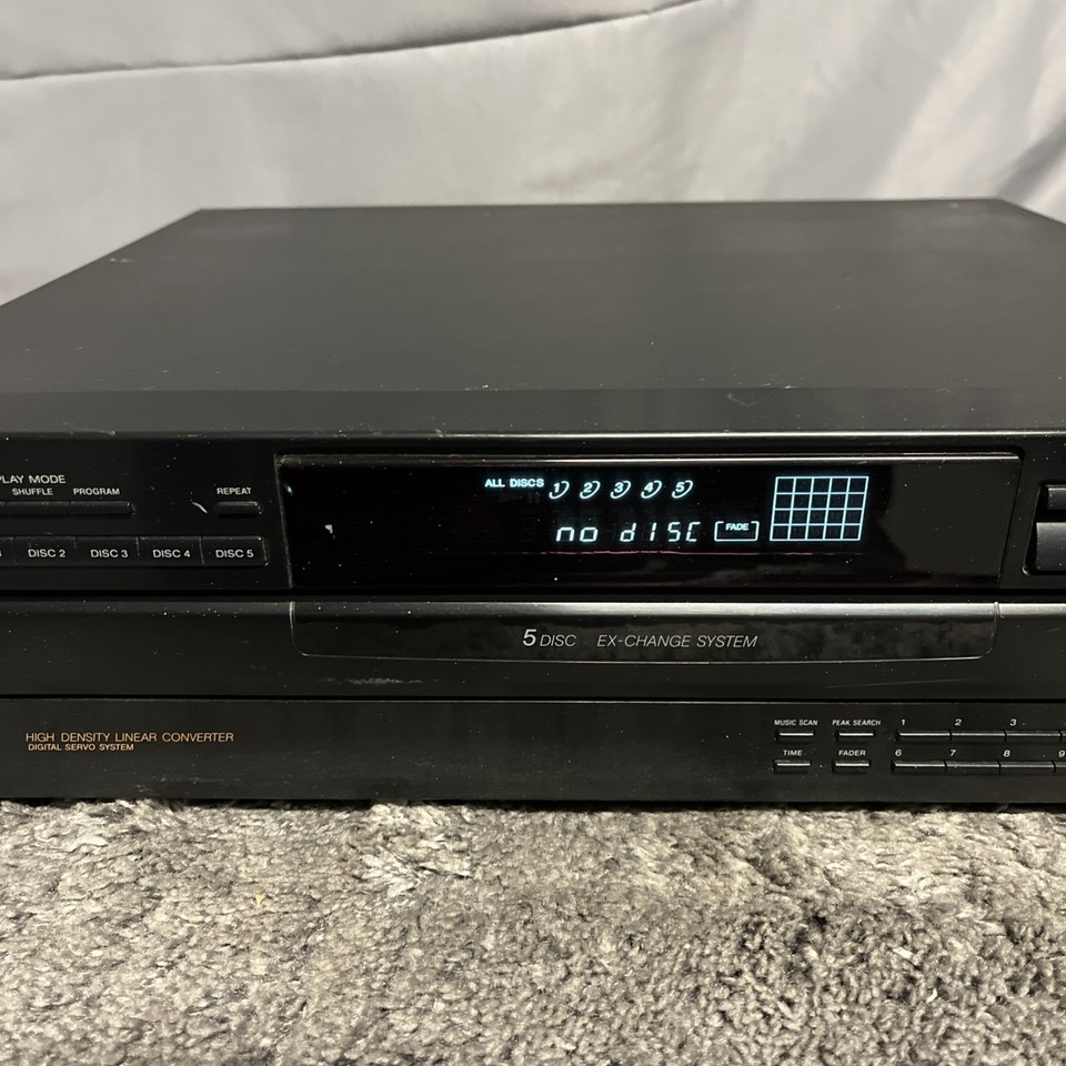 Sony CDP-C245 CD Player 5-DISC Compact Multi-Disc Carousel Change ...