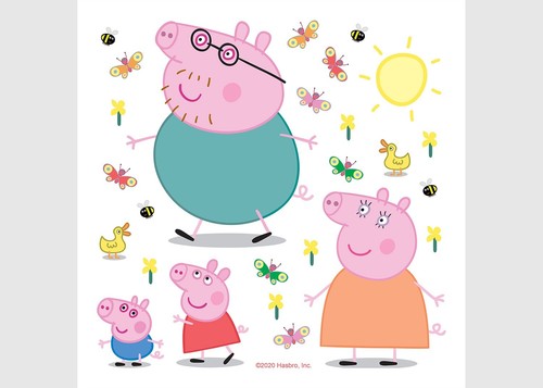 Peppa Pig Wall STICKERS 30x30cm decals SET kids bedroom children girl ...