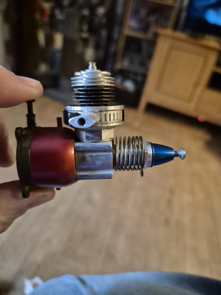 VINTAGE COX THIMBLE DROME RED PEE WEE 020 .020 GLOW MODEL AIRPLANE ...