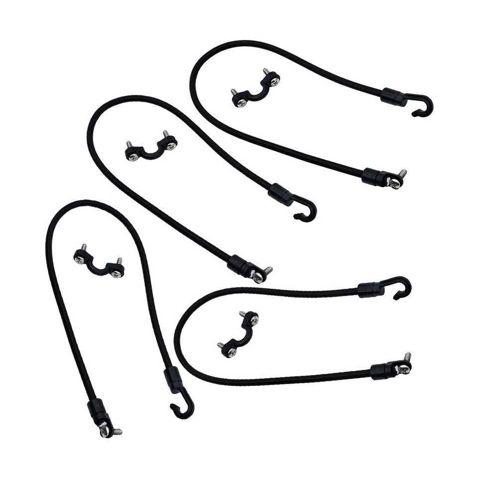 4 Set Fishing Rod Straps 18 Inch Elastic Ties for Boats and For Kayaks ...