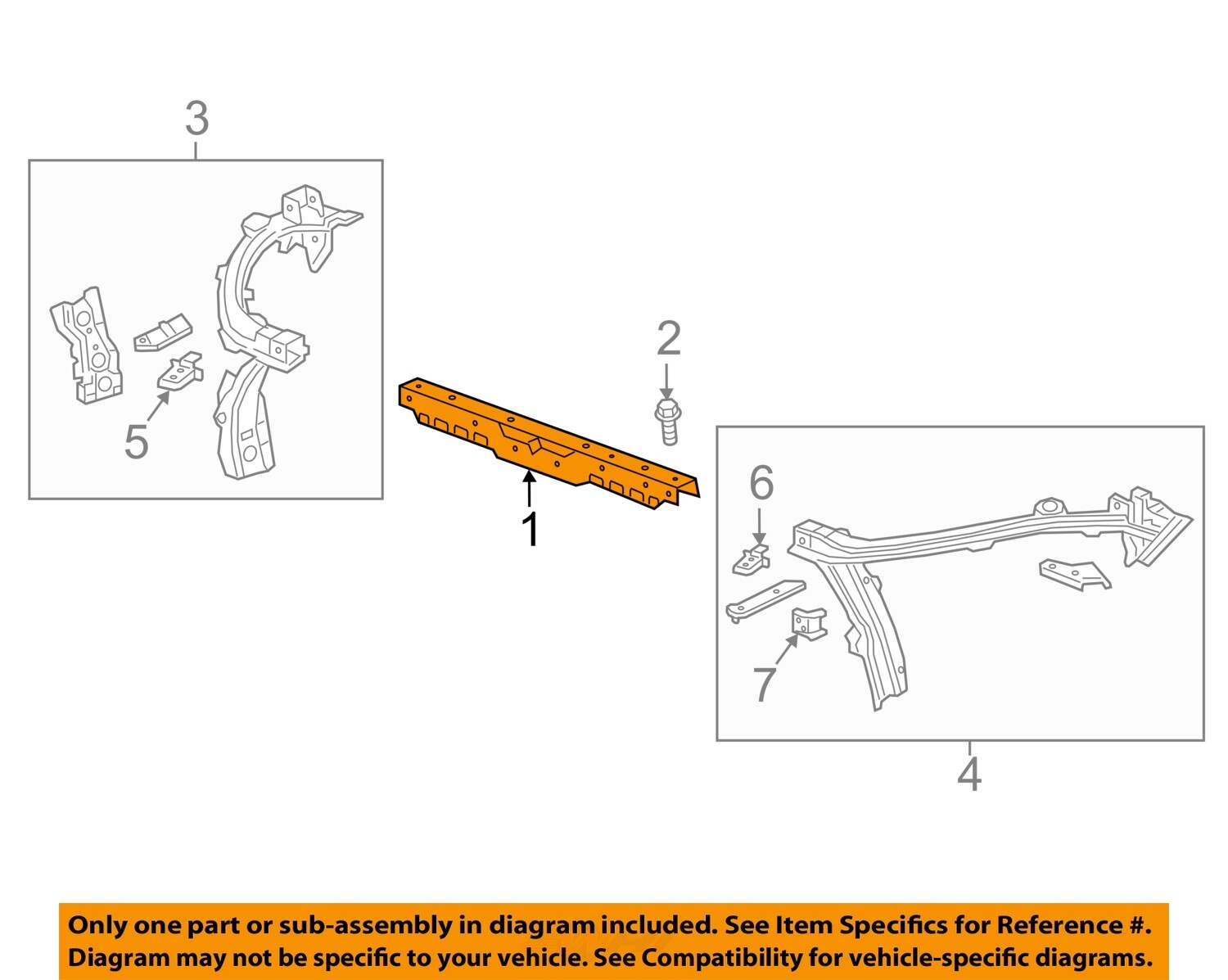 GM OEM 18-23 Equinox Radiator Support Radiator Support-Upper Tie Bar ...