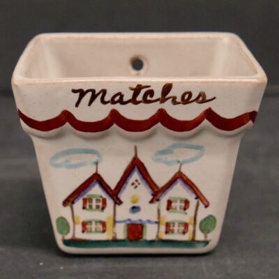 McAfee Pottery Match Holder California Vintage | eBay