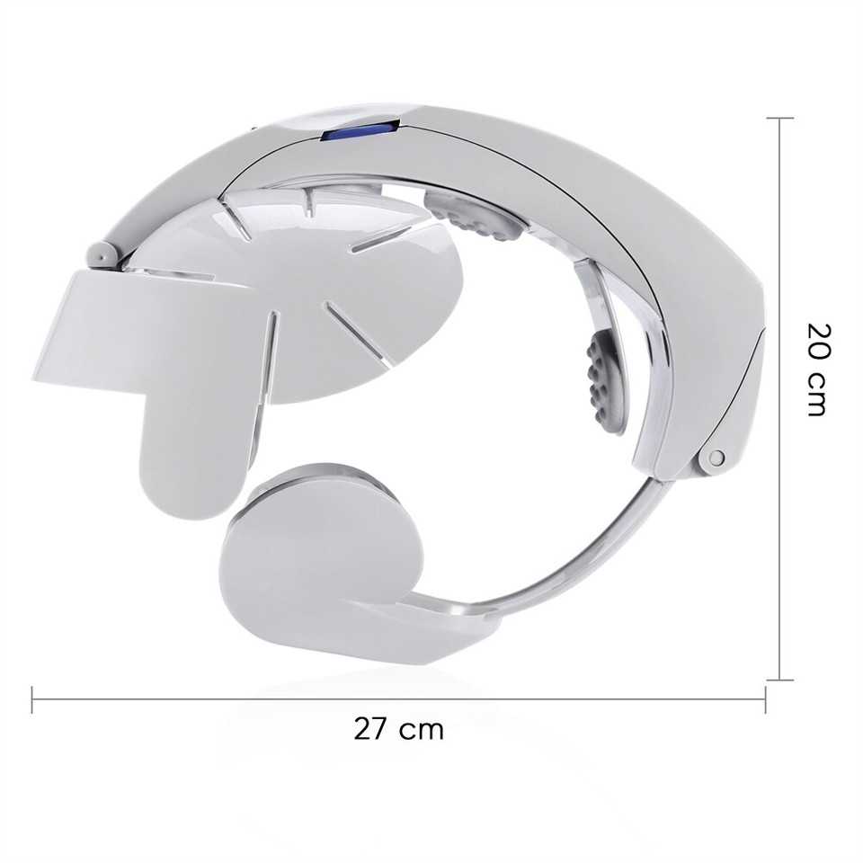 Head Massager Helmet Scalp Brain Relax Electric Vibration Acupuncture ...