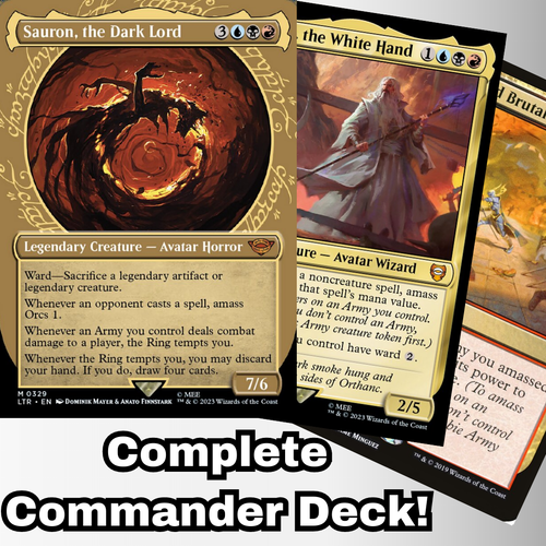 Sauron, the Dark Lord Commander Deck EDH 100 Magic Cards Custom Deck ...