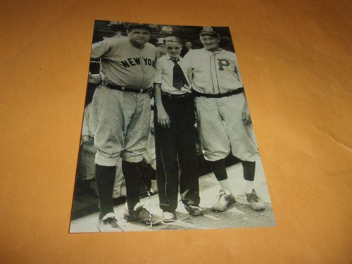 BABE RUTH/BOY/HONUS WAGNER 4" x 6" Glossy Black & White Baseball Photo ...
