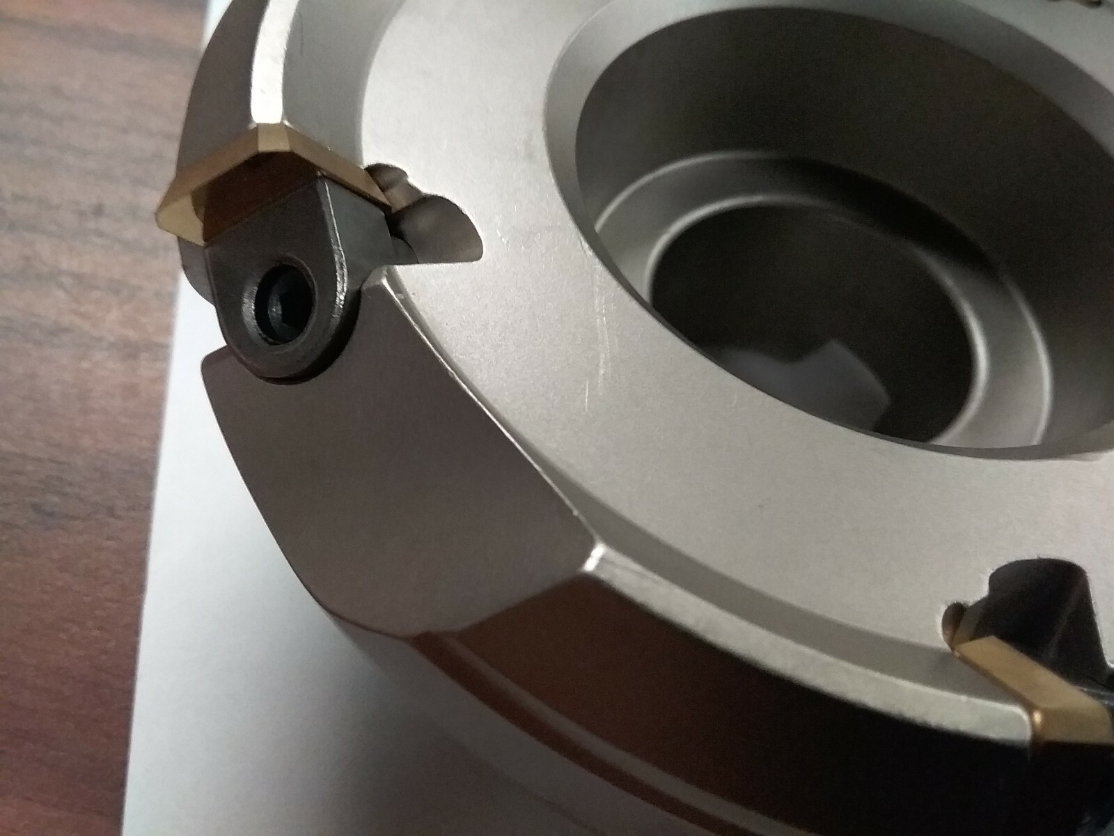 4" 45° degree indexable face shell mill w. R8 Arbor, face milling ...