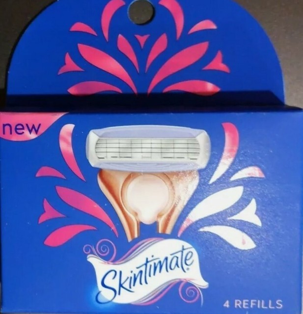 Skintimate Rose Gold Women's Razor Blade Refills 4 Ct for sale online ...