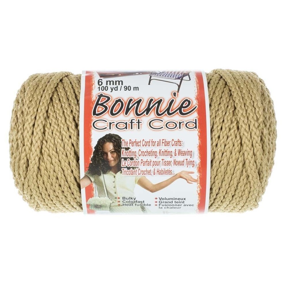 6MM Macrame Cord Bonnie Braid yarn rope 100yd rolls fusible colorfast ...