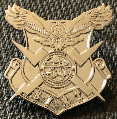 USMS - FBI - DEA - ATF - DHS - “S.I.R.T.” Team VERY RARE silver lapel ...