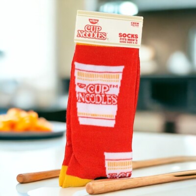 Cup Noodle Socks | NWT Crew Socks | Size Men's 6-12 | eBay