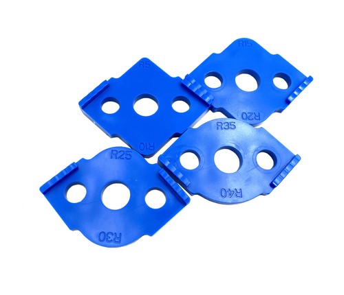 4Pcs R5 R10 R15 R20 R25 R30 R35 R40 Radius Jig Router Templates for ...