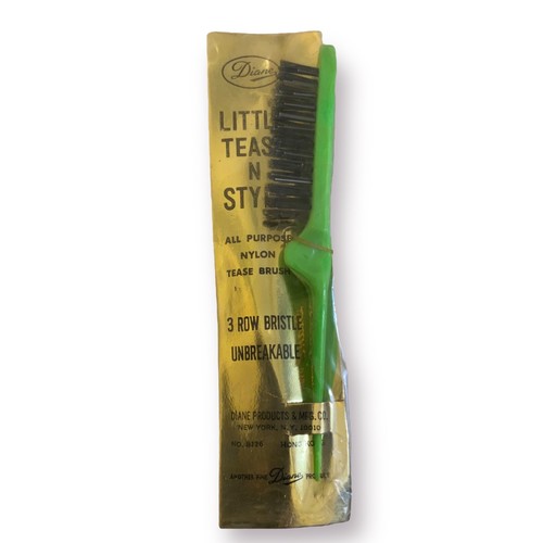 Vintage NOS Diane Products Tease Brush Comb 3 Row Bristle New Sealed ...