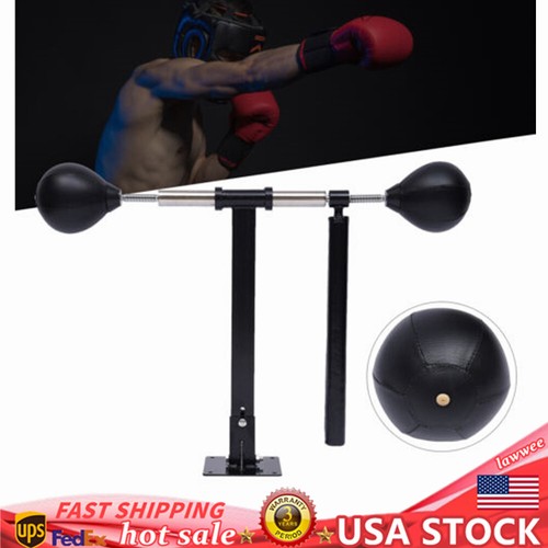 1*Boxing Speed Reflex Rotating Sparring Bar Punching Pad Ball Bag Wall ...