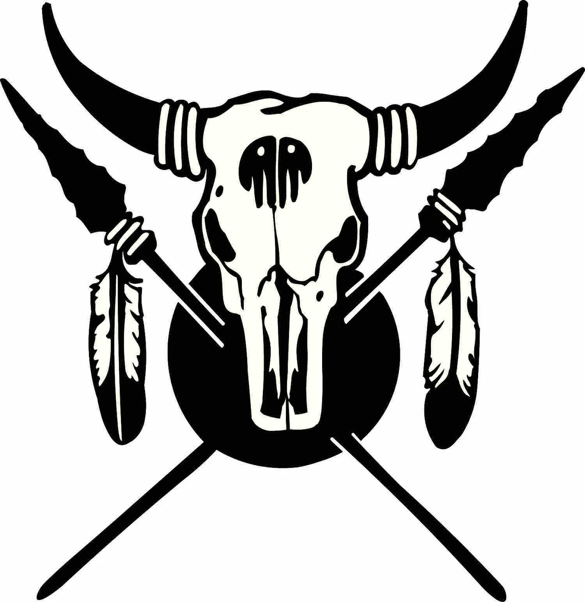 Buffalo Skull Decals