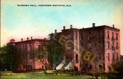 Vintage Postcard Alabama Hall Tuskegee Institute Greetings | eBay