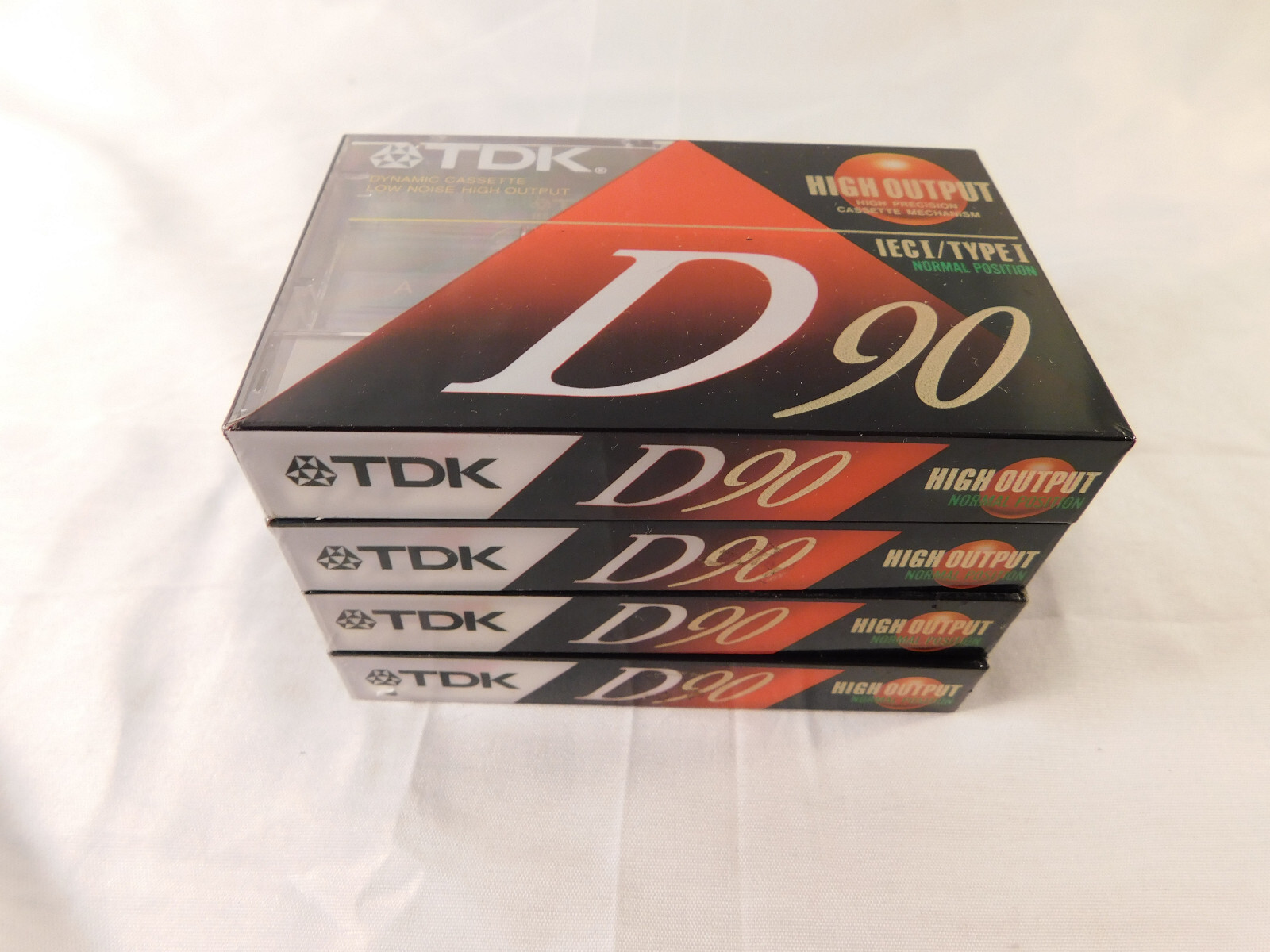 TDK D90 Blank Audio Cassette Tapes High Output ICEI/Type I 4 Tapes | eBay