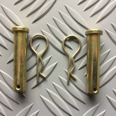 Tractor Clevis Pins 3/8" Diameter, 1.9/16" Useable Length, with R clips ...