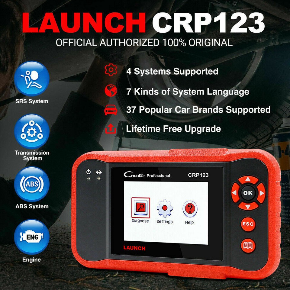 2025 LAUNCH CRP123 OBD2 Scanner Check Engine ABS SRS Code Reader ...