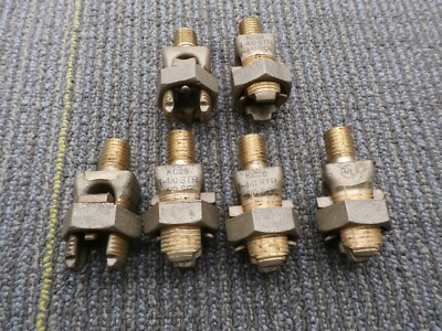 New 6PACK Burndy KC28, Mechanical Grounding Connector, 1-4/0 Str 3/4 ...