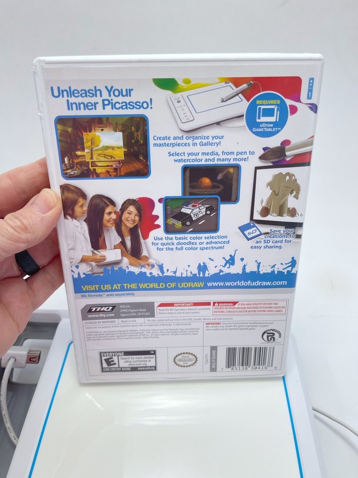 U Draw Studio Video Game With Drawing Pad For Nintendo Wii System | eBay