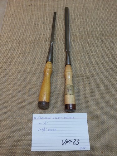 2 Vintage Greenlee Wood Chisels | eBay