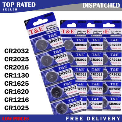 CR2032 Battery CR2025 CR2016 CR1625 CR1216 cr2032 3v Lithium Coin ...