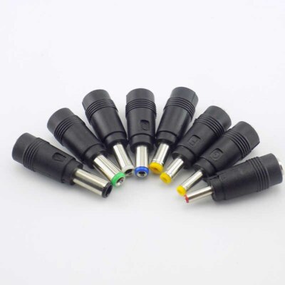 8pcs Universal AC DC Power Charger Adapter Tips Jack Plugs For Laptop ...