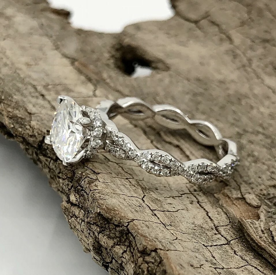 Gorgeous 5 Ct White Treated Diamond F Color VVS1 Certified ! Engagement ...