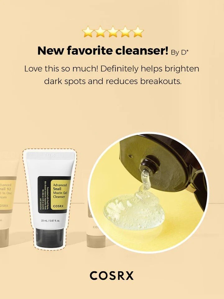 COSRX All about Snail Korean Skincare | TSA Approved Travel Size, Gift ...