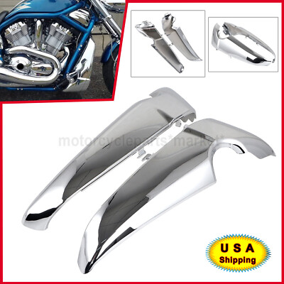 Chrome Radiator Side Cover Shrouds Left&Right Fit for Harley V-Rod VRSC ...