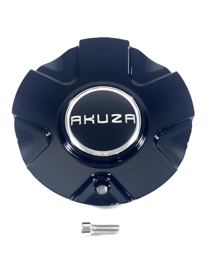 x4 Akuza Wheels Gloss Black Wheel Center Cap # EMR0848-CAR-CAP / LG1209 ...