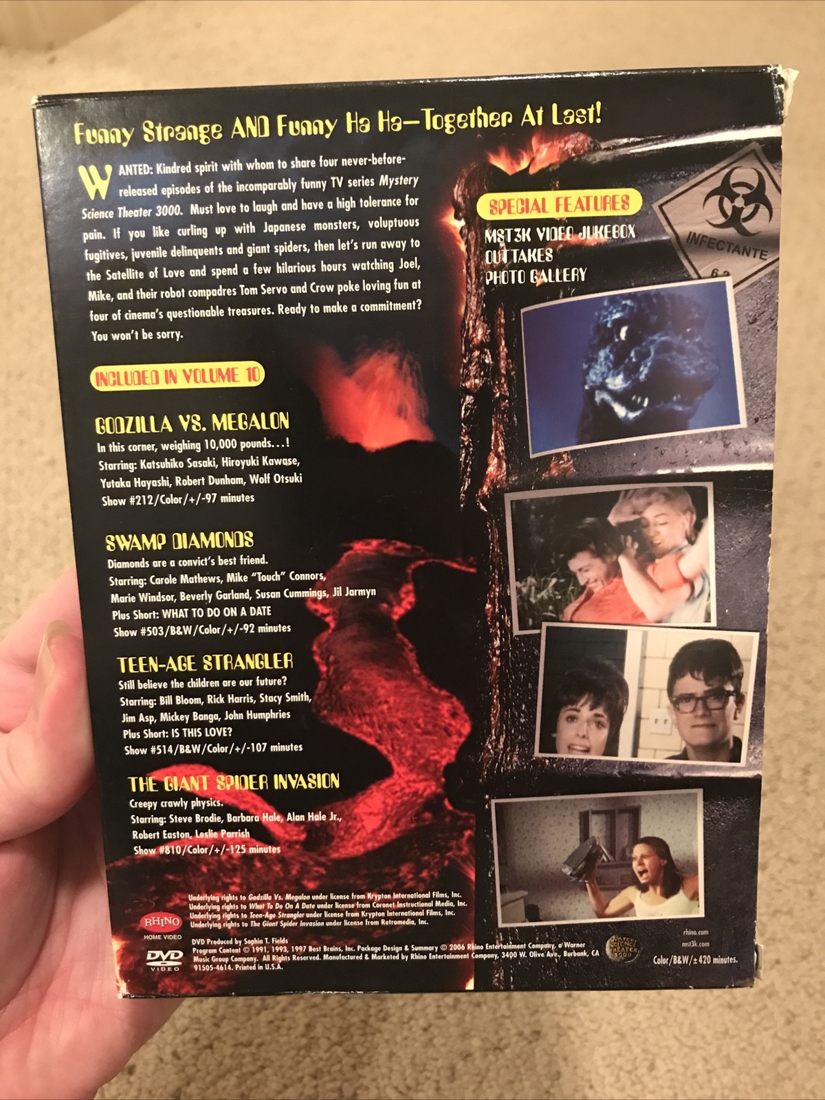 Mystery Science Theater 3000 Collection - Vol. 10 (DVD, 2006, 4-Disc ...