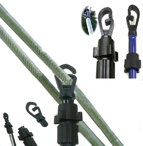 Clothesline Support Pole Heavy Duty Telescopic Washing Line Laundry ...