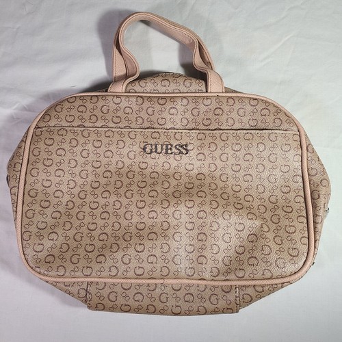 Guess Tri Fold Personal Hygiene Make-Up Travel Bag Hanger Pockets ...