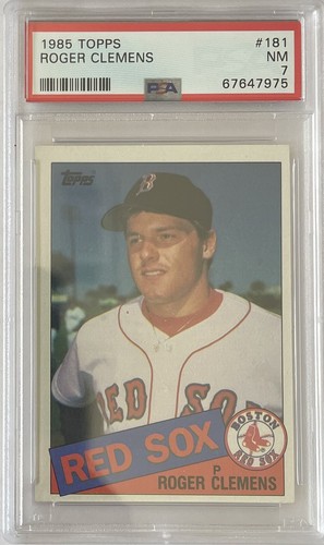 1985 Topps Roger Clemens #181 PSA 7 NM, ROOKIE CARD! | eBay