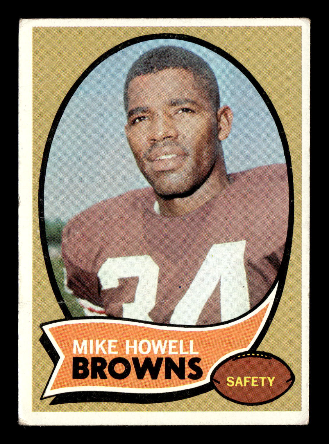 Mike Howell 1970 Topps #91 Cleveland Browns GD | eBay