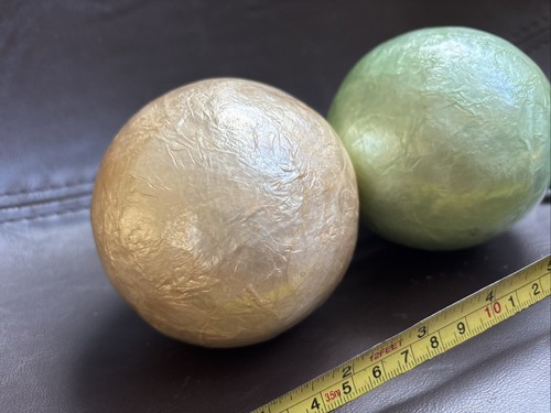 Capiz Shell Balls Mint Orbs Ivory Mother Of Pearl Decor 3.5” Coastal ...
