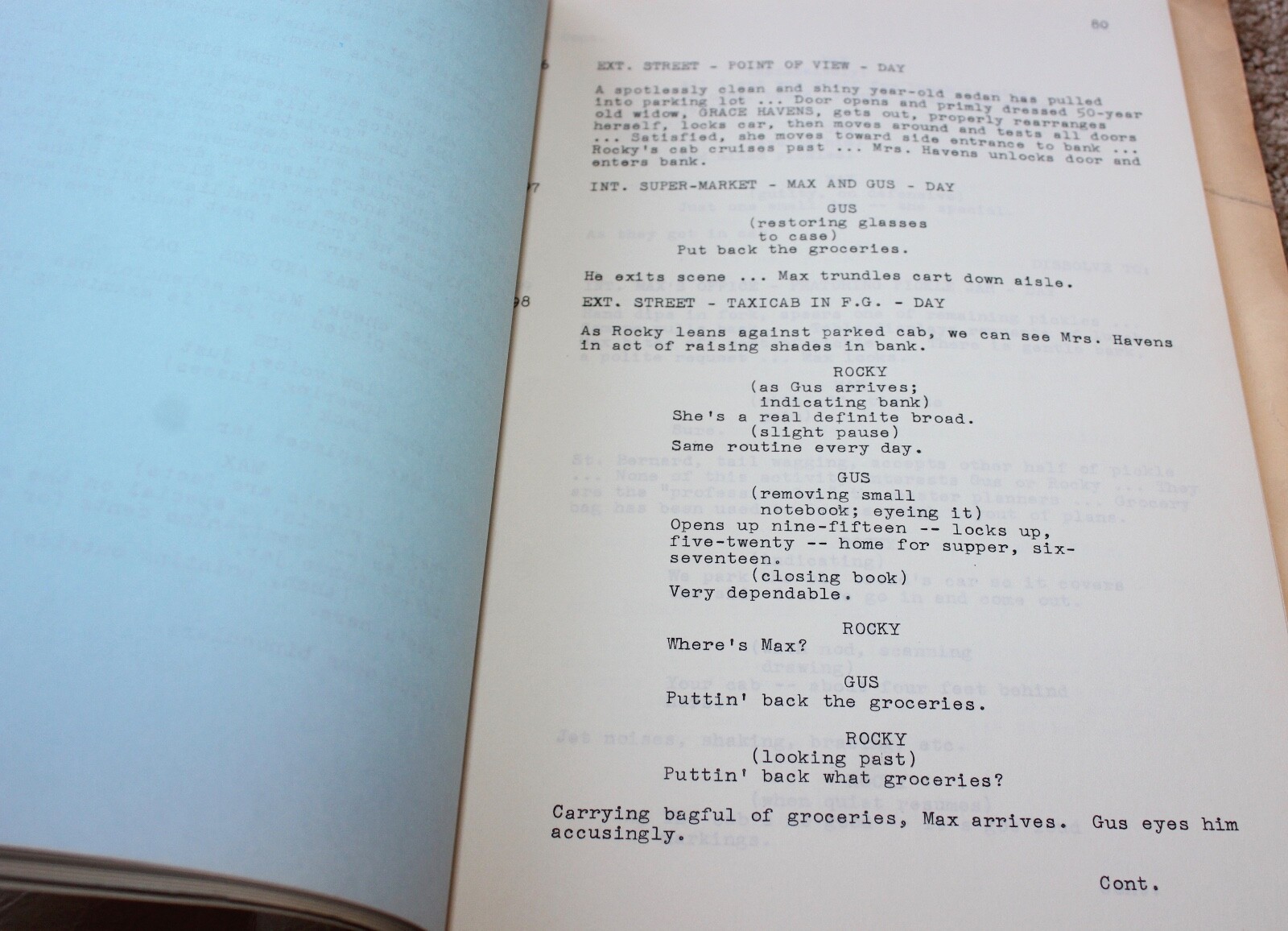 A Nice Little Bank That Should Be Robbed SCREENPLAY SCRIPT OWNED BY JOE ...