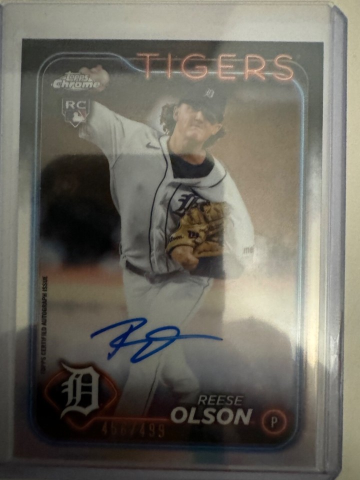2024 Topps Chrome - Rookie Autographs Refractor #RA-RO Reese Olson /499 ...