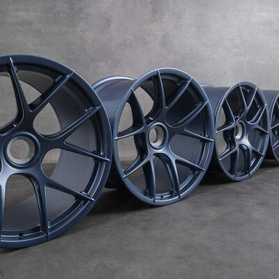 Original Porsche 992 GT3 RS rims 20 21 inches NEW indigo blue magnesium ...