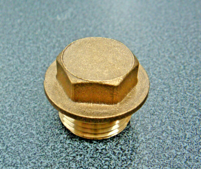 1/4 3/8 1/2 1 BSP BRASS HEX FLANGED MALE BLANKING CAP STOP END BUNG ...