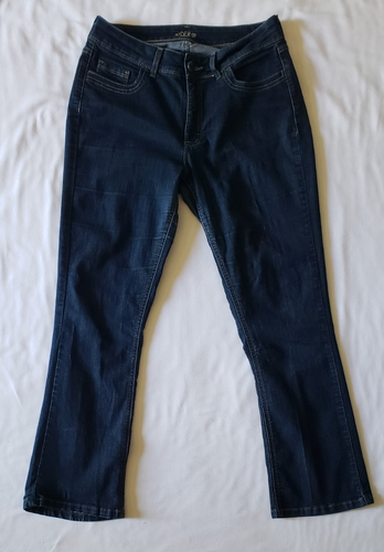 Riders By Lee Womens Blue Jeans Mid Rise Straight Leg Stretch Size 14M ...
