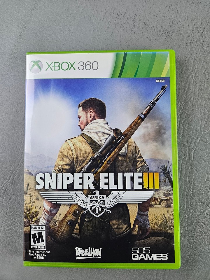 Sniper Elite III Xbox 360 Video Game Multiplayer Stealth FPS CIB ...