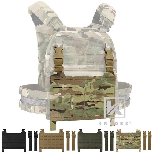 KRYDEX Tactical Laser Cut MOLLE Panel Front Flap Placard For Vest Plate ...